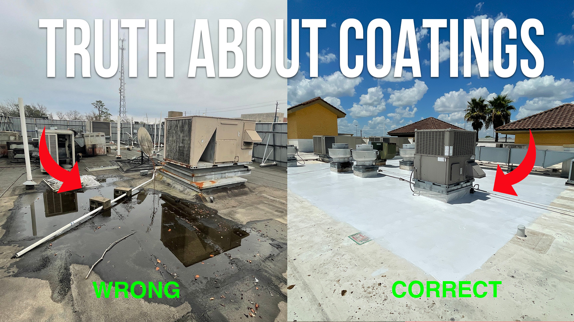 When to use Flat Roof Coatings (TPO, PVC, Torch, ETC.)